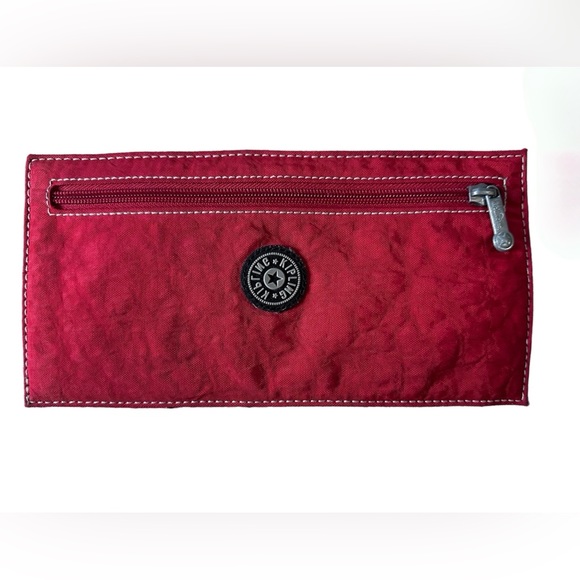Kipling | Bags | Kipling Card Holder Wallet And Travel Pouch Burgundy ...